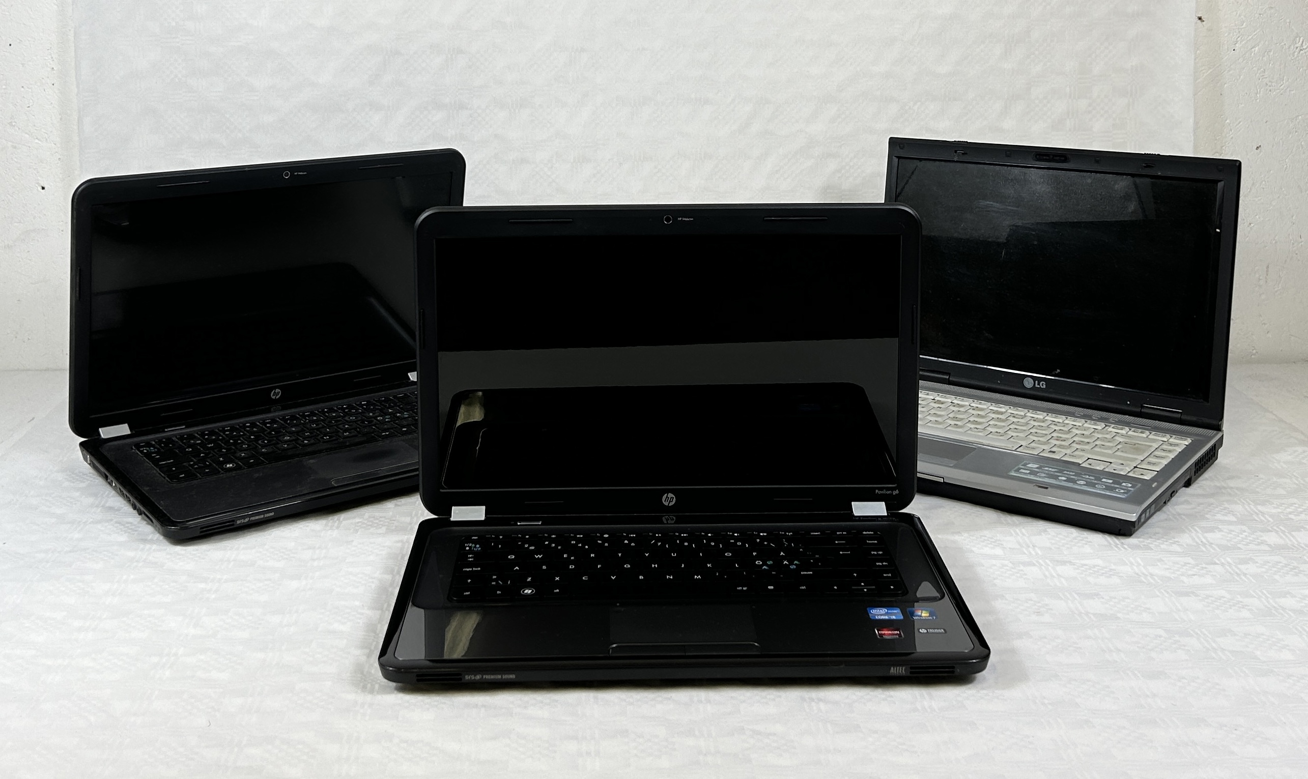 Laptops, 3 st, HP och LG. | Auktion